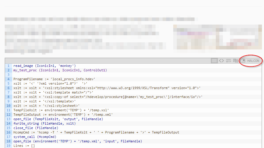 HDevelop syntax highlighting in WordPress · Heindl Solutions